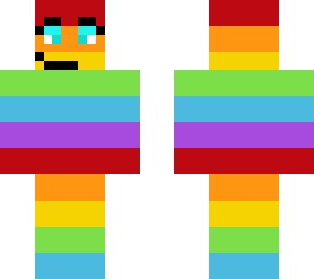 Rainbow Noob | Minecraft Skins