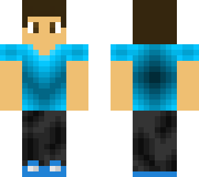 Blue Gamer Boy | Minecraft Skins