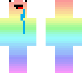 Rainbow Noob | Minecraft Skin
