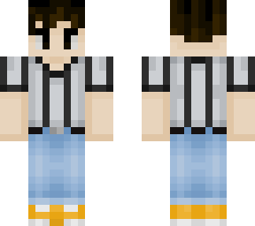 Streetwear Fashion Outfit Boy Striped Shirt | Minecraft Skin