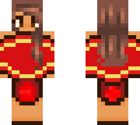 Red Dress Girl | Minecraft Skin