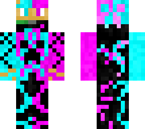 Pink and Blue | Minecraft Skin