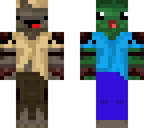 Front husk, back zombie | Minecraft Skin