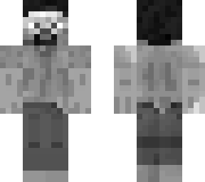 black and white steve | Minecraft Skin