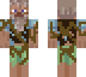Castaway Steve + Vines | Minecraft Skin