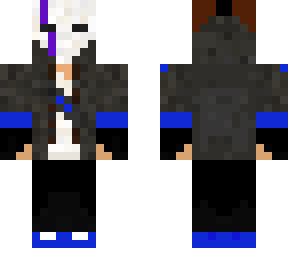 Blue scar mask | Minecraft Skin