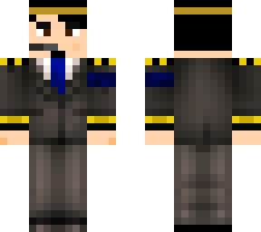 Airline Pilot BLUE | Minecraft Skin