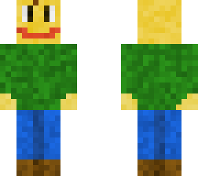 Baldi (Remake) UndertaleBoi Slim Version + Mouth HD | Minecraft Skin