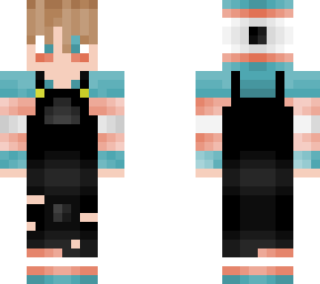 Boy with Transgender Outfit and Overalls | Minecraft Skin