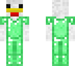 Chicken in a Skintight Emerald Suit of Armor | Minecraft Skin