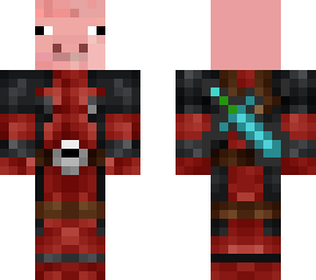 Deadpool pig Pro | Minecraft Skin