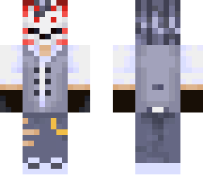 Formal Kitsune Mask | Minecraft Skin