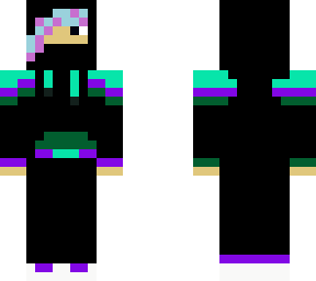 Neon girl | Minecraft Skin