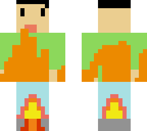 Fire cant damage me- Fire Resistance | Minecraft Skin