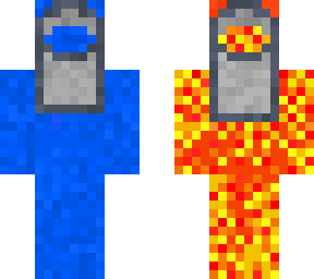 lava and water | Minecraft Skin