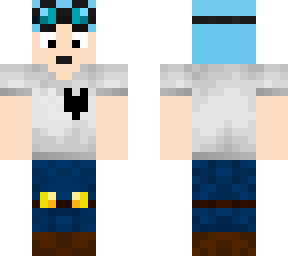 Dantdm (blue hair) | Minecraft Skin