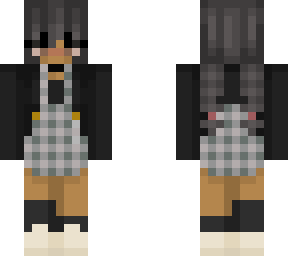 edited with braids | Minecraft Skin