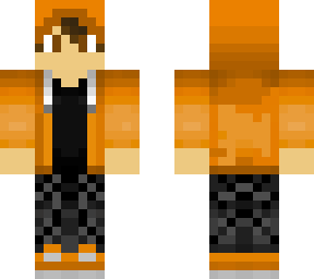 Orange Hoodie | Minecraft Skin