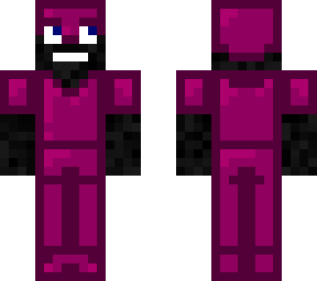 Black Skin, Purple Armor | Minecraft Skin