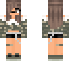 Cute camo girl | Minecraft Skin