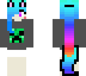 Rainbow Fox Girl | Minecraft Skin