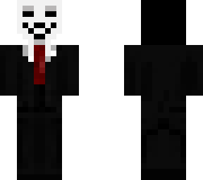 Slender Man With Anonymus Mask | Minecraft Skin