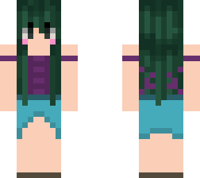 Tsuyu Asui Flowergirl | Minecraft Skin