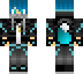 Blue Wolf Boy Minecraft Skin
