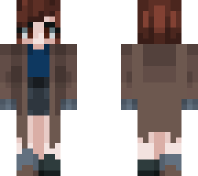 overcoat girl | Minecraft Skin
