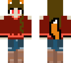 furry girl fox | Minecraft Skins
