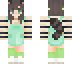 Raccoon Girl | Minecraft Skin
