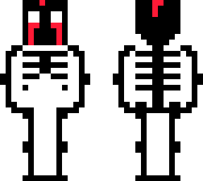 Weeping Skeleton | Minecraft Skin