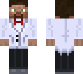 White Tux Steve | Minecraft Skin