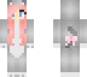 Pink Cat Girl | Minecraft Skins