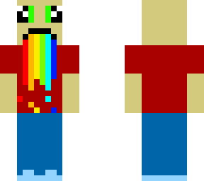 Rainbow barf | Minecraft Skin