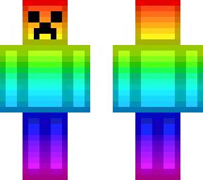 Rainbow Creeper | Minecraft Skin