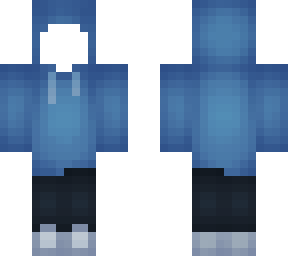 Blue oversized hoodie | Minecraft Skin