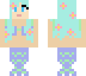 Cute Little mermaid | Minecraft Skin