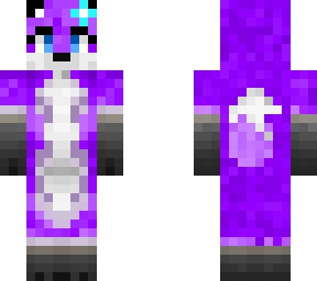 purple female fox | Minecraft Skin