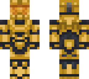 Golden mjolnir armour suit | Minecraft Skin