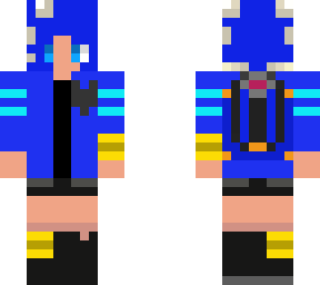 Octoling (blue(Team Nick)) | Minecraft Skin