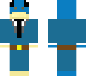 blue frog in a blue suit | Minecraft Skin