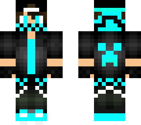 Neon blue boy | Minecraft Skin