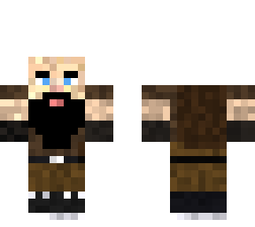 Black Bearded Dwarf | Minecraft Skin
