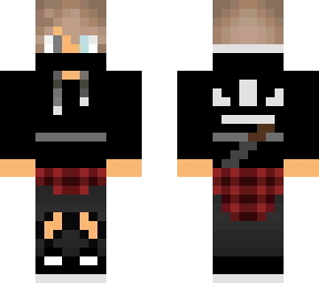 Half blind Wolf Boy UNMASKED | Minecraft Skin