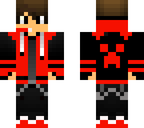 Red Gamer Boy | Minecraft Skin