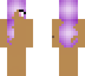 Cute Purple Girl (Skin Base) | Minecraft Skin