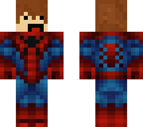 Derpy spider-man no mask | Minecraft Skin