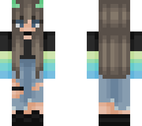 blue/green stripes | Minecraft Skin