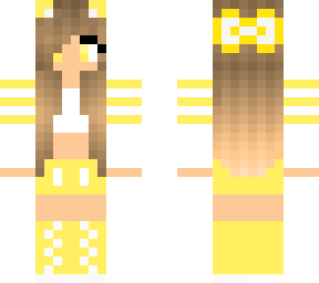 cute yellow girl | Minecraft Skin